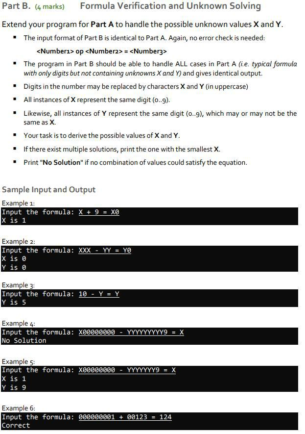 Solved It Is A C Program Parta And Partb Should 2192