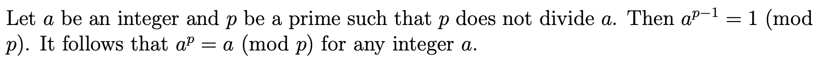 Solved Let a ﻿be an integer and p ﻿be a prime such that p | Chegg.com