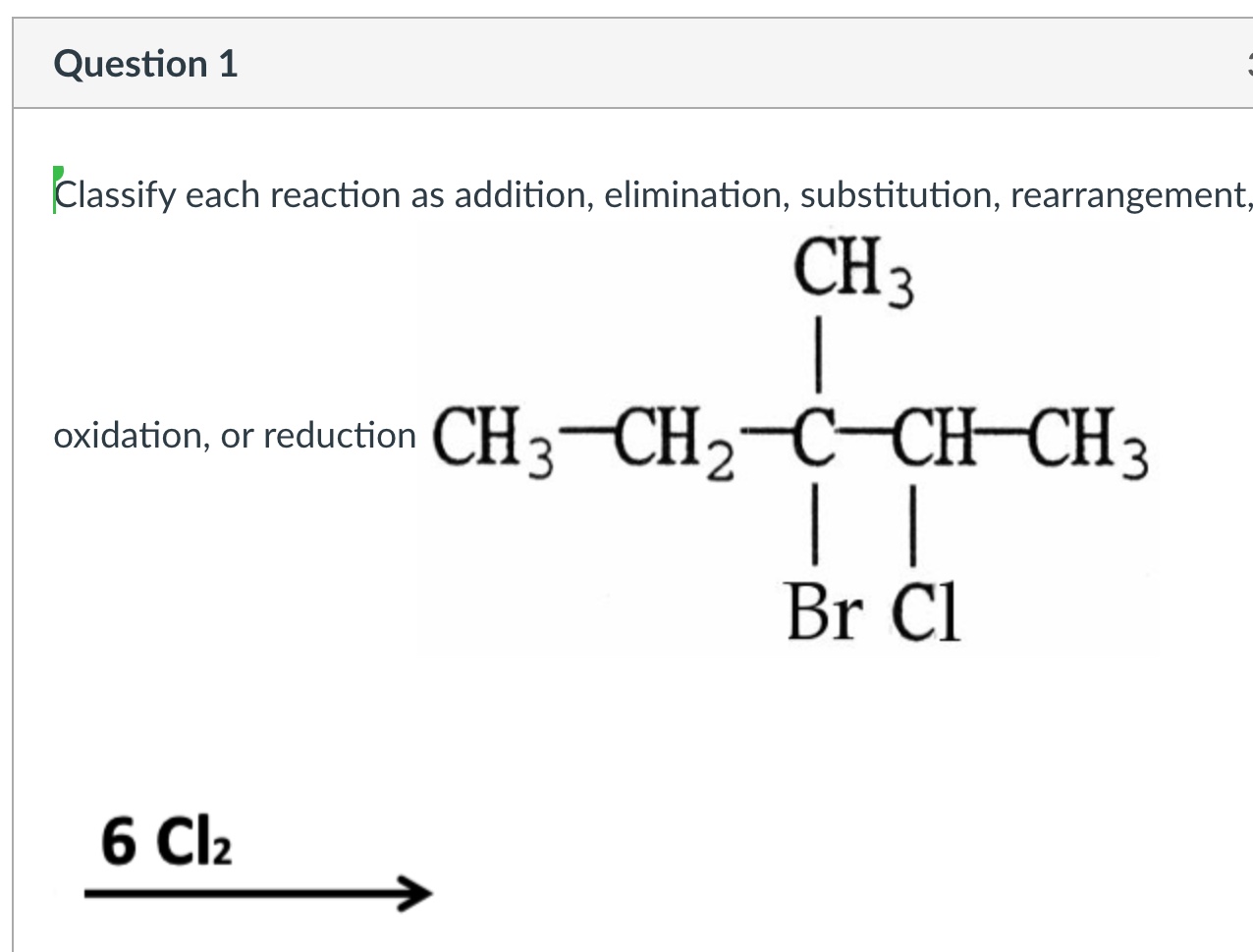 Solved Classify each reaction as addition, elimination, | Chegg.com