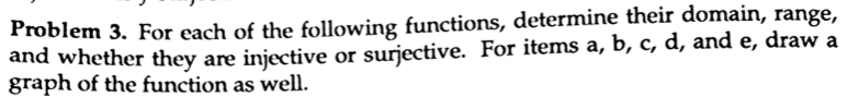 Solved Problem 3. For each of the following functions, | Chegg.com