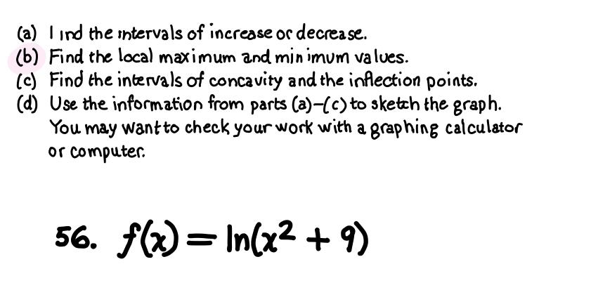 Solved (a) I ind the intervals of increase or decrease. (b) | Chegg.com