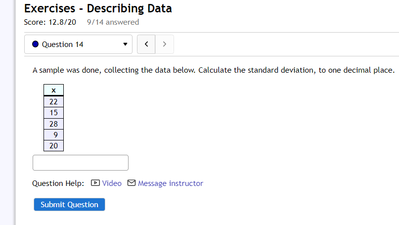 Solved A sample was done, collecting the data below. | Chegg.com