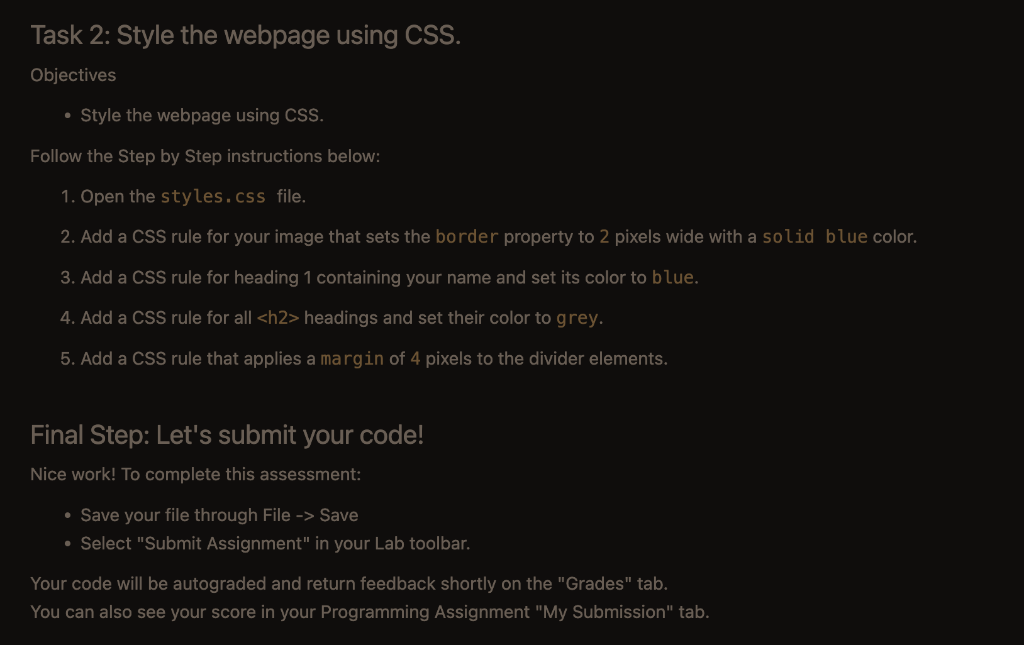 Solved 3. Link to styles. css in the head element. 4. Add | Chegg.com