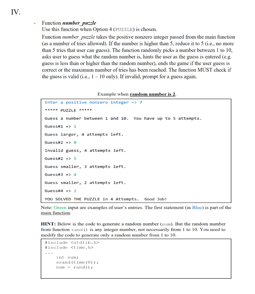 Solved . Create Flowchart for the main program and each | Chegg.com