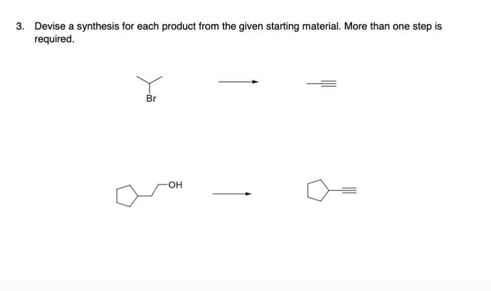 Solved Devise a synthesis for eachproduct from the given | Chegg.com