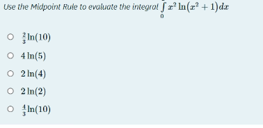 Use the Midpoint Rule to evaluate the integral | Chegg.com