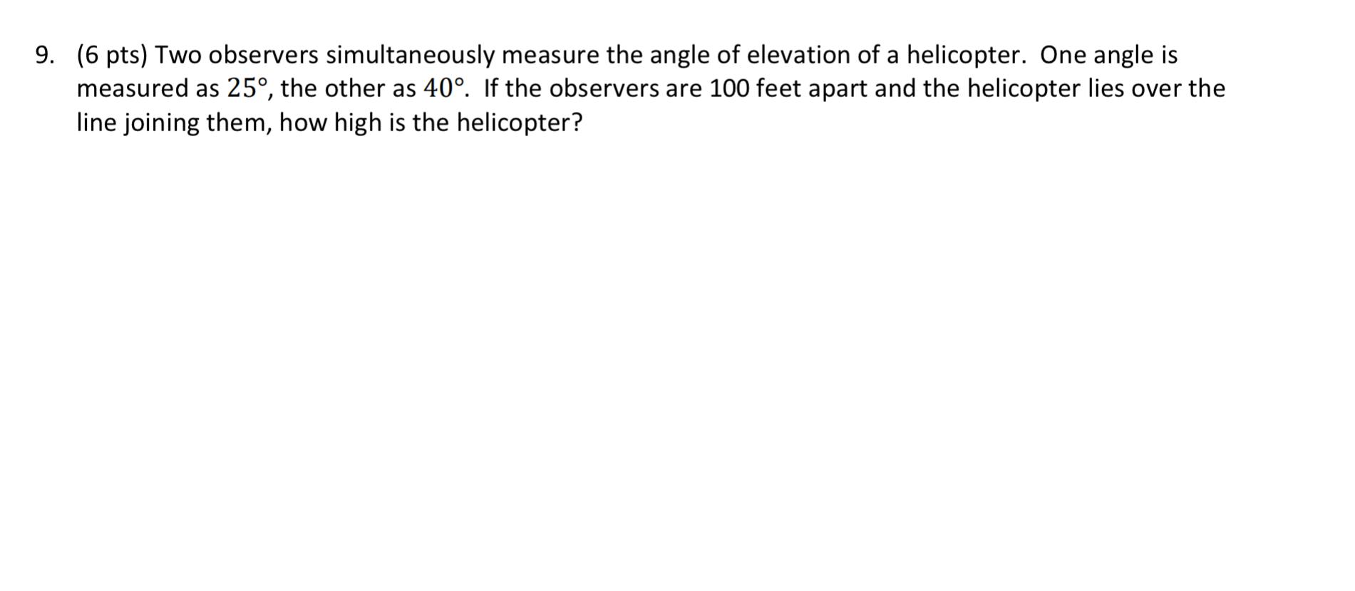 Solved 9. (6 pts) Two observers simultaneously measure the | Chegg.com