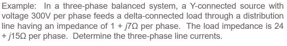 Solved Example: In a three-phase balanced system, a | Chegg.com