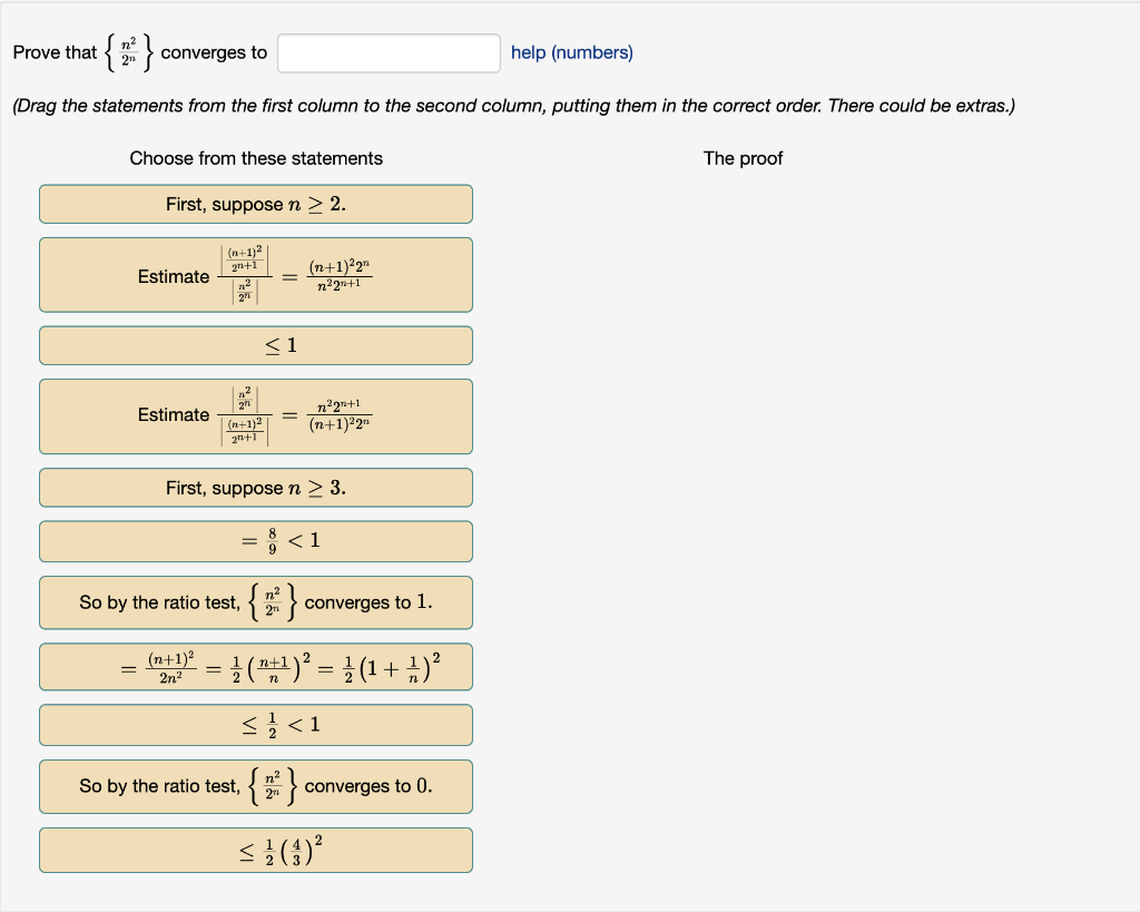 Solved ove that {2nn2} converges to ag the statements from | Chegg.com
