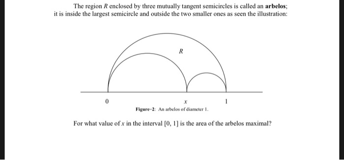 Solved The region R enclosed by 3 mutually tangent | Chegg.com
