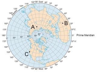 Solved The attached image shows the Azimuthal equidistant | Chegg.com