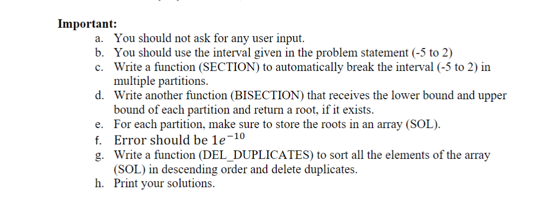 Solved Irite a C program for the following problems: 1. Use | Chegg.com