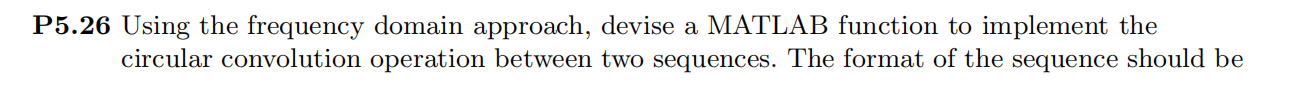 Solved P5.26 Using the frequency domain approach, devise a | Chegg.com
