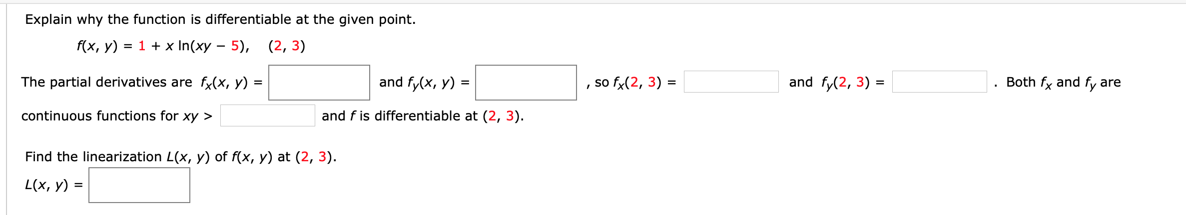 Solved Explain why the function is differentiable at the | Chegg.com