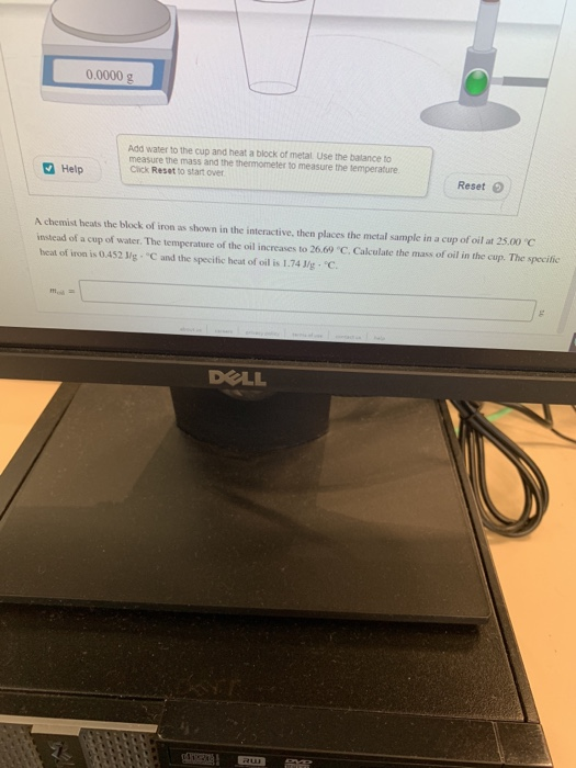Use the interactive to observe the temperature change | Chegg.com