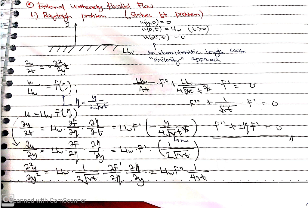 Solved 4. Consider the Rayleigh problem, but allow the plate | Chegg.com