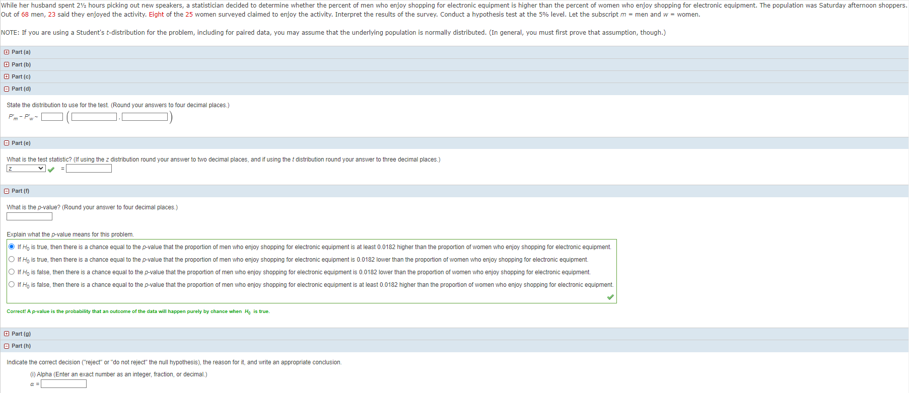 Solved Φ Part (a) \pm Part (b) \pm Part (c) Ξ Part (d) State | Chegg.com