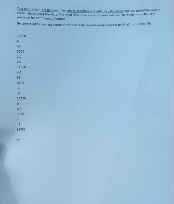 Solved Cse 110 Car Loan Program Project 1 File Handling 7156