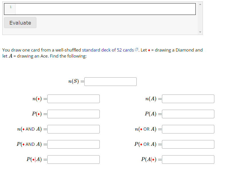 Solved You draw one card from a well-shuffled standard deck | Chegg.com