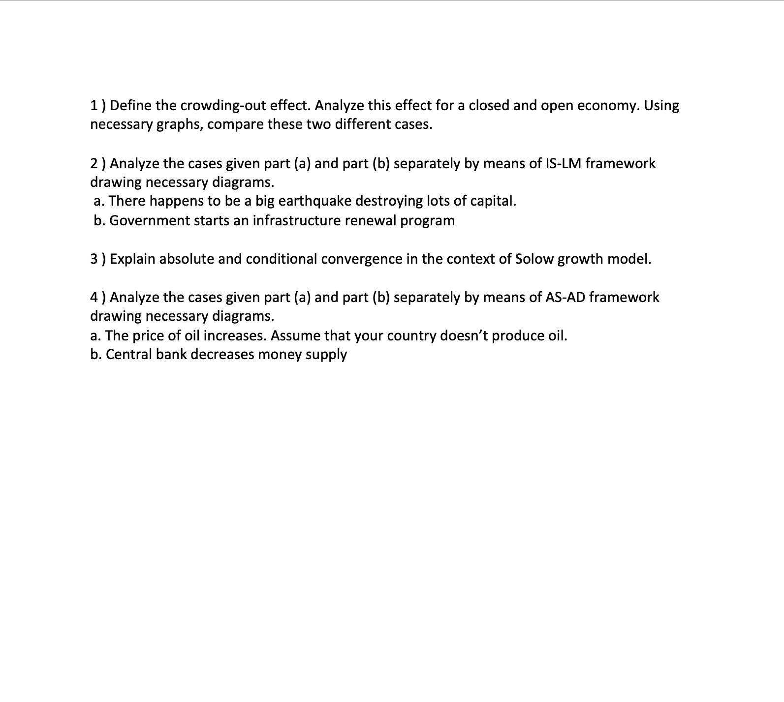 Solved 1) Define the crowding-out effect. Analyze this | Chegg.com