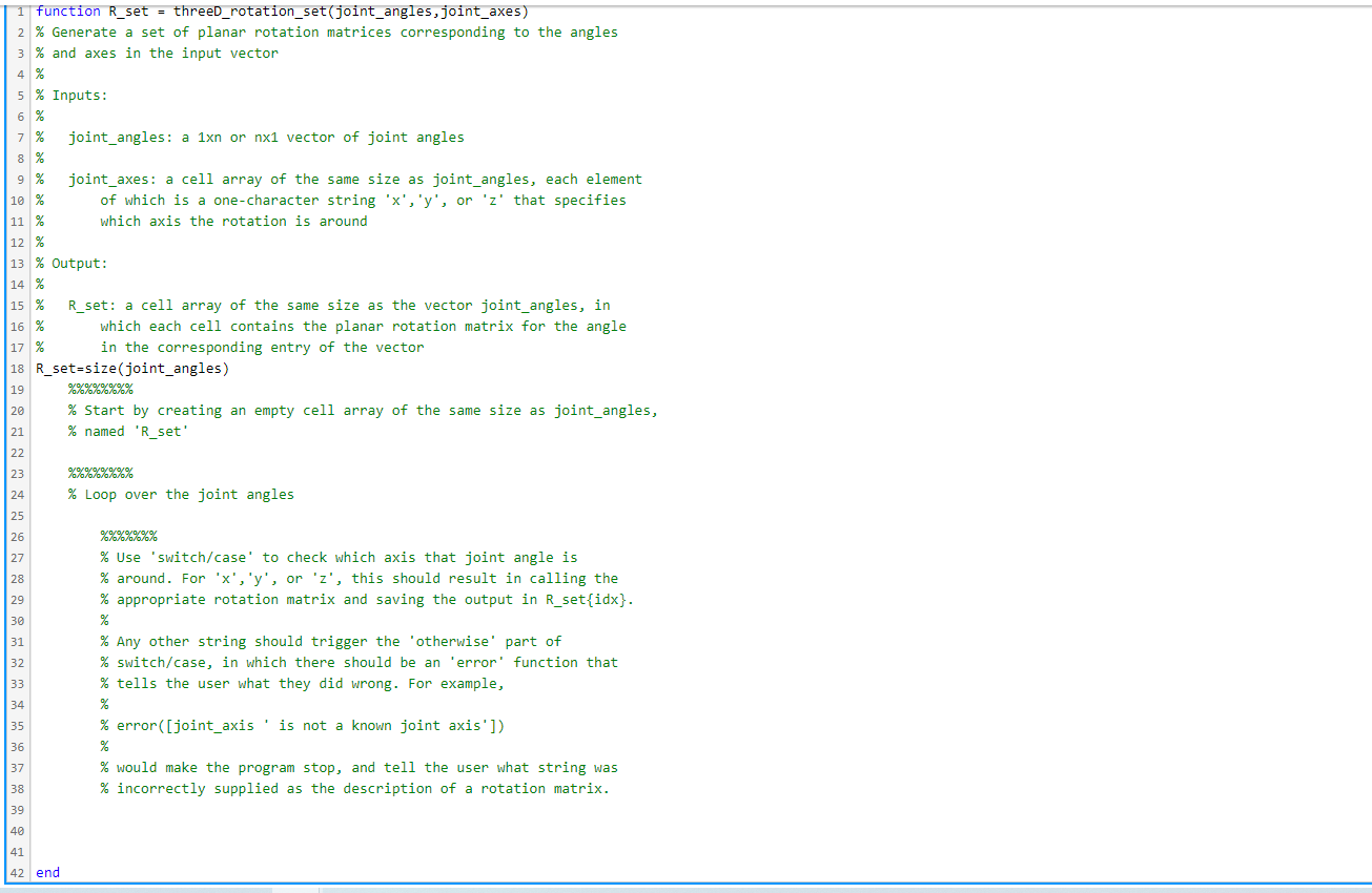 Solved Write a function that takes in a vector of angles and | Chegg.com