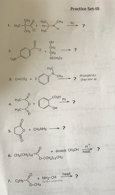 Solved Practice Set-III снз О нас\ ,FH3 py. 1. H3C- + H-C-N | Chegg.com