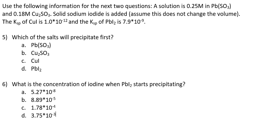Solved Use the following information for the next two | Chegg.com