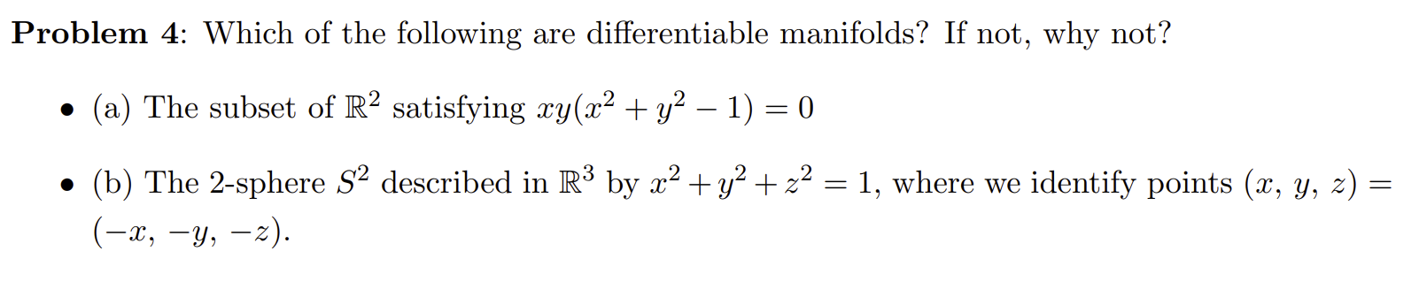 Solved Problem 4: Which of the following are differentiable | Chegg.com