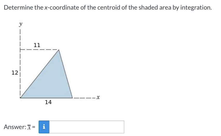 Solved Determine the x-coordinate of the centroid of the | Chegg.com