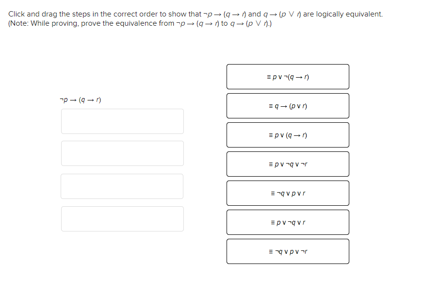 Solved Click and drag the steps in the correct order to show | Chegg.com