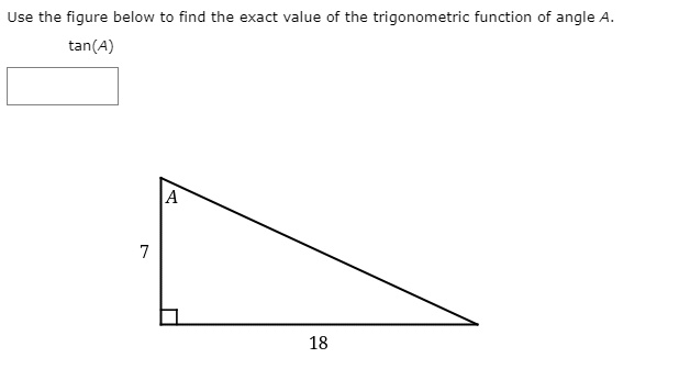 Solved Use the figure below to find the exact value of the | Chegg.com