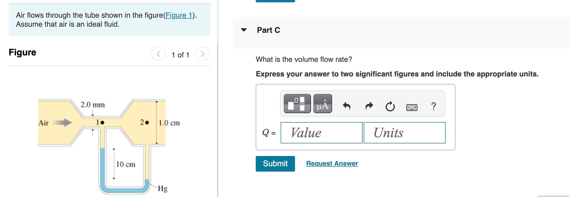 Solved Air flows through the tube shown in the figure(Figure | Chegg.com
