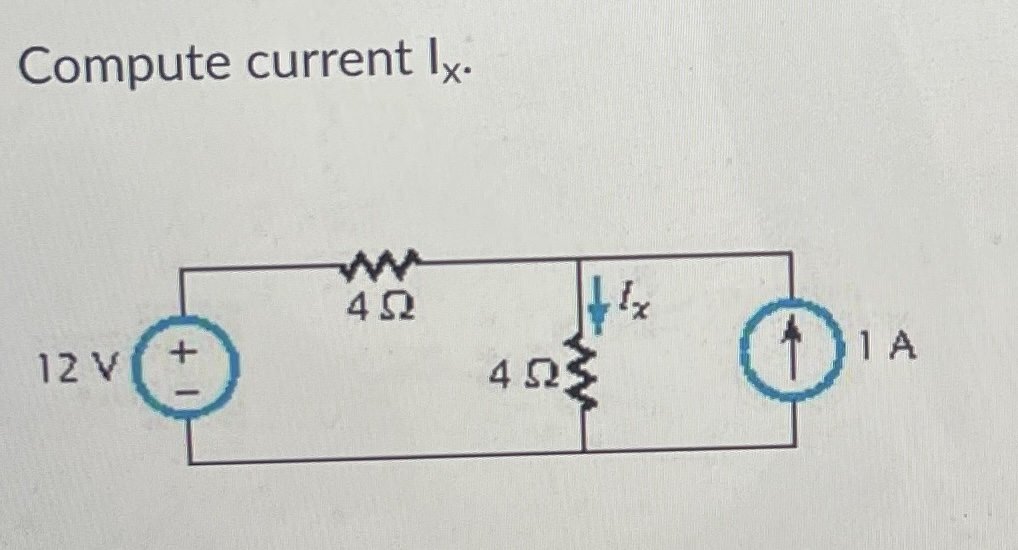 Solved Compute current IX. | Chegg.com