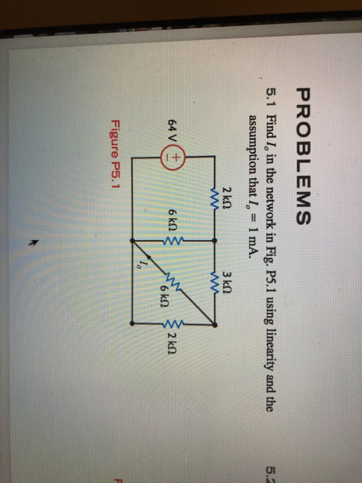 Solved PROBLEMS 5.1 Find I, in the network in Fig. P5.1 | Chegg.com