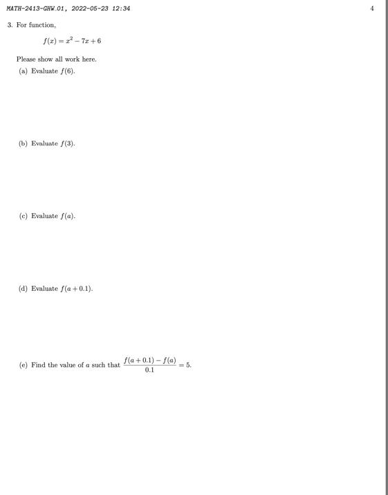 Solved MATH-2413-GHW 01, 2022-05-23 12:34 3. For function, | Chegg.com