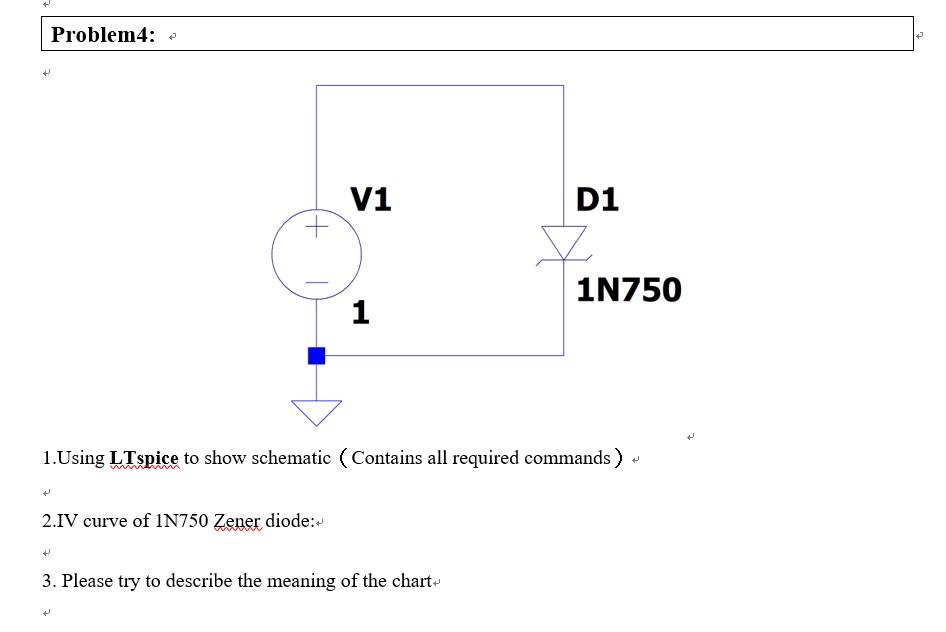 Solved 1.Using LTspice to show schematic (Contains all | Chegg.com