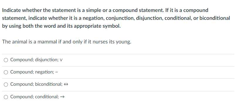 Solved Indicate whether the statement is a simple or a | Chegg.com
