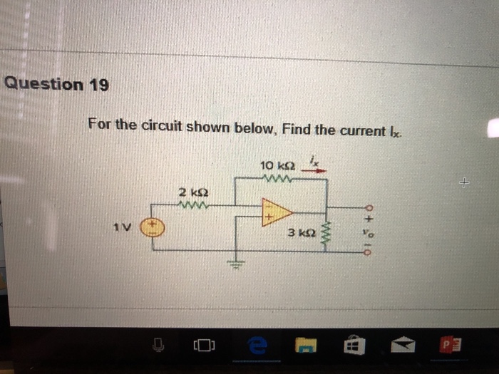 Solved For the circuit shown below, find the current Ix | Chegg.com