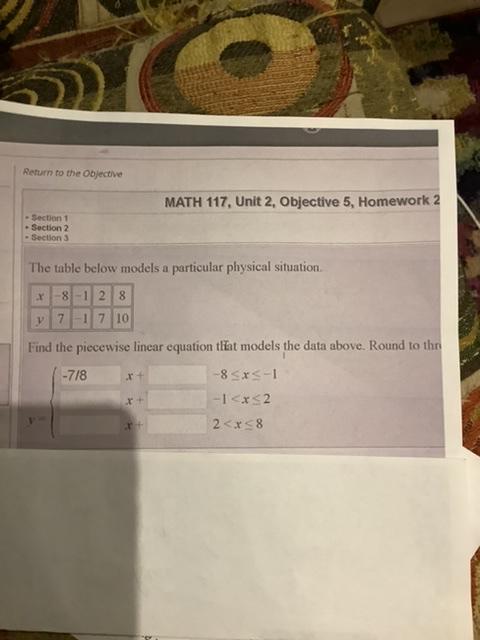 Solved Revurn to the Objective MATH 117, Unit 2, Objective | Chegg.com