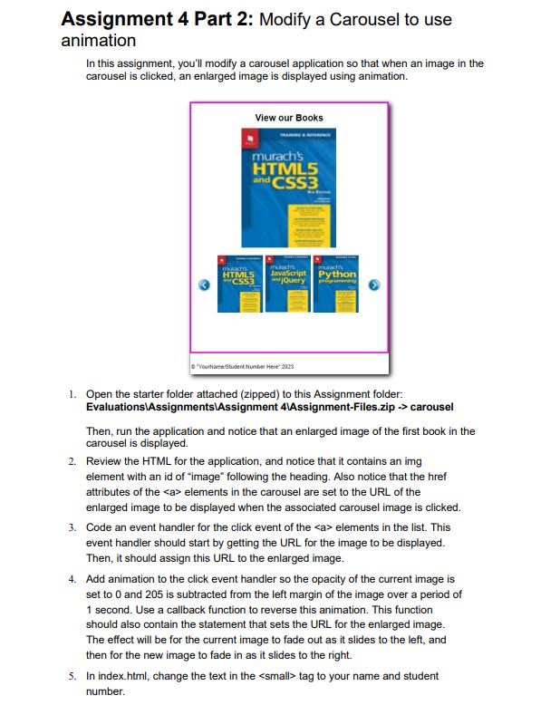 Solved Assignment 4 Part 1: Develop an Expand/Collapse | Chegg.com