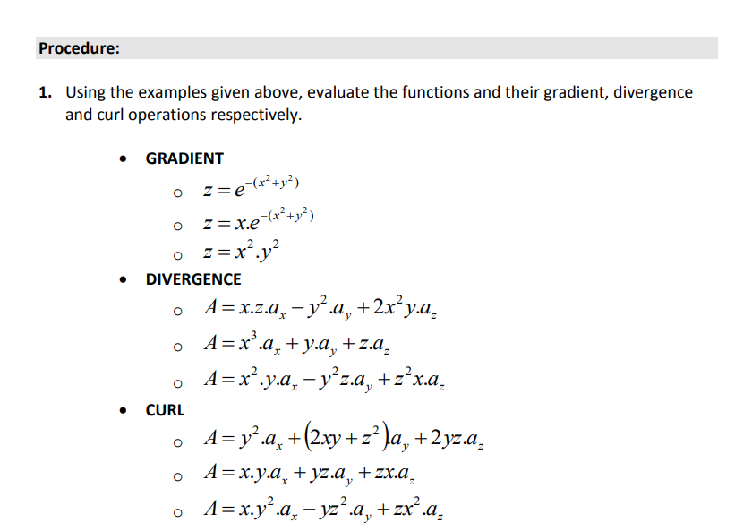 Solved Using the examples given above, evaluate the | Chegg.com