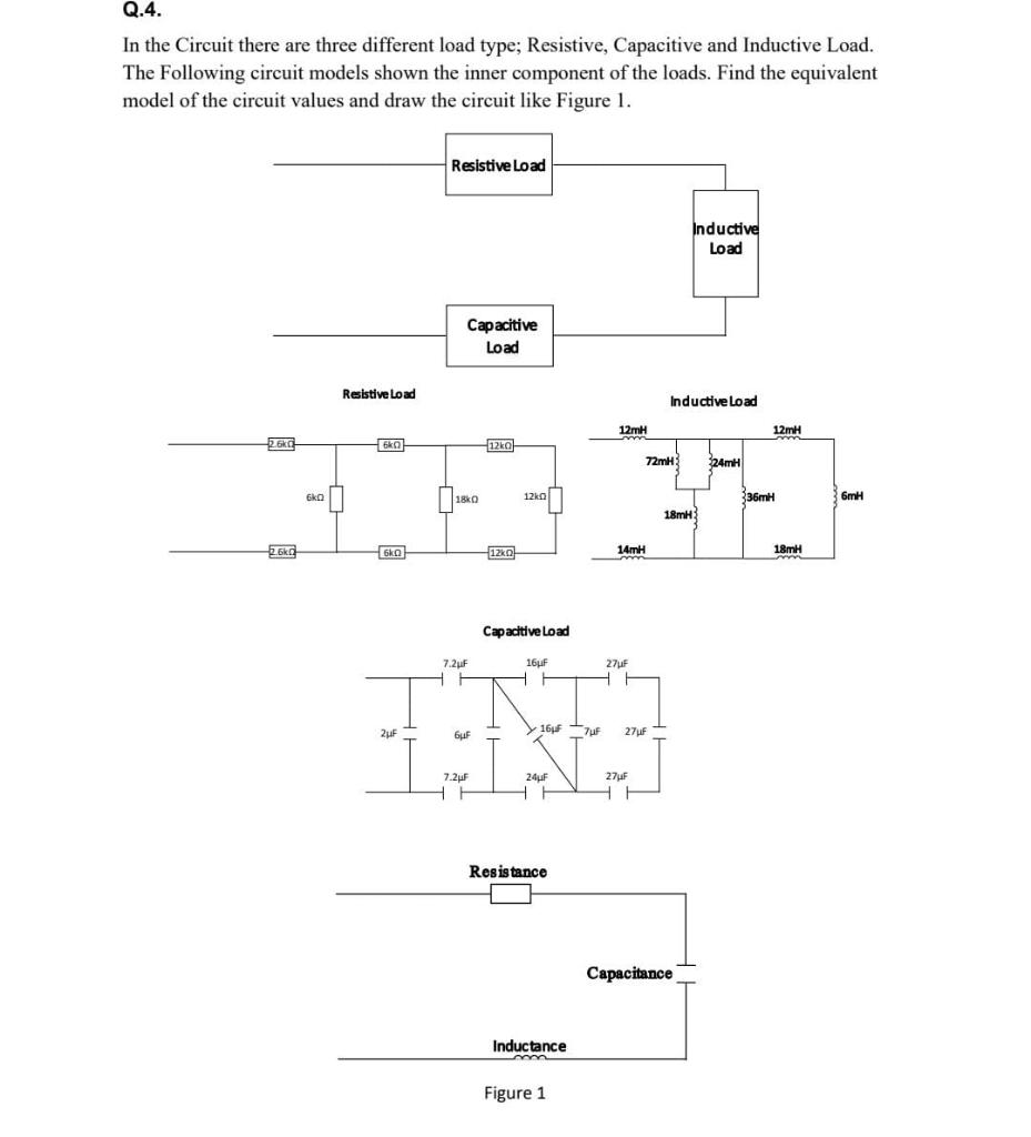 Solved Q.4. In the Circuit there are three different load | Chegg.com