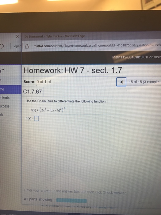 Solved Homework Hw 7 Sect 1 7 Score 0 Of 1 Pt 1 7 11