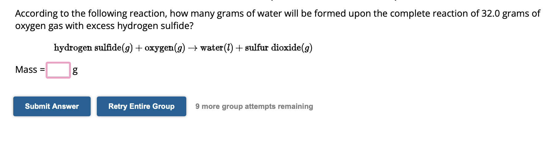 Solved According to the following reaction, how many grams | Chegg.com