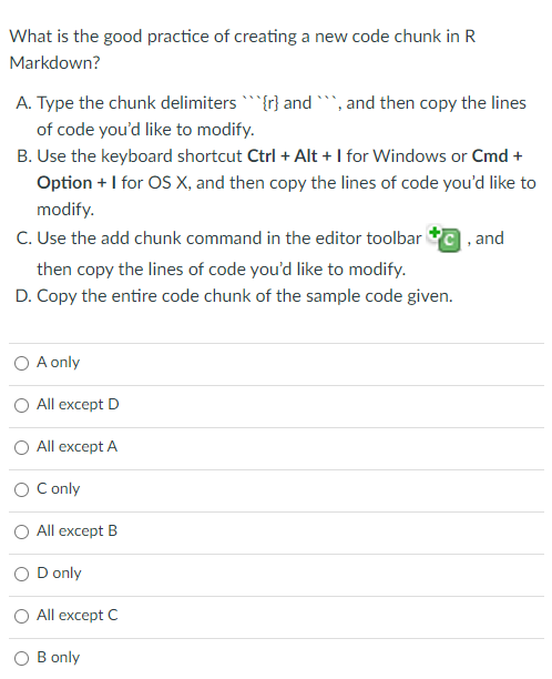Solved What is the good practice of creating a new code | Chegg.com