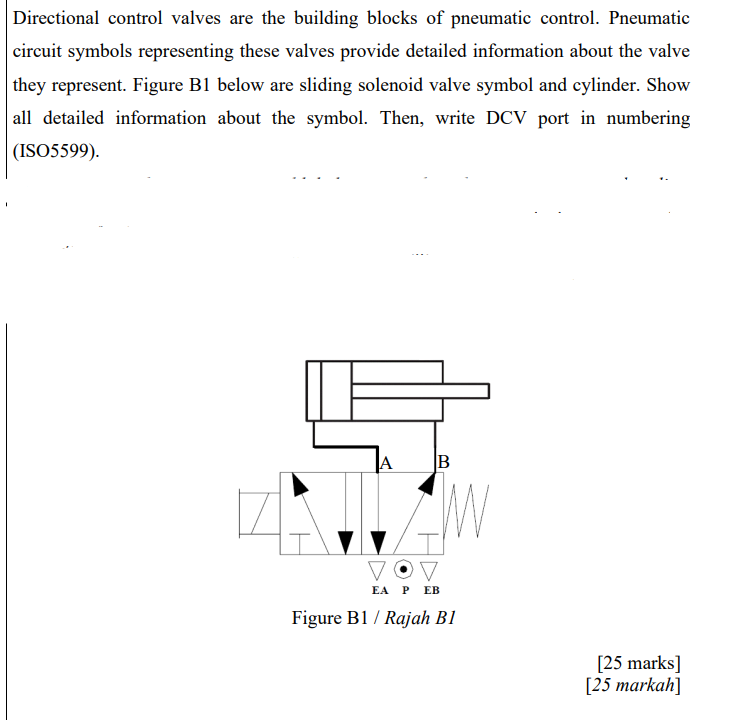 Solved Directional control valves are the building blocks of | Chegg.com