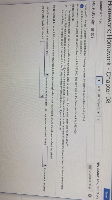 Solved Homework Homework 08 Chapter Save Score 0 Of 1 Pt 3