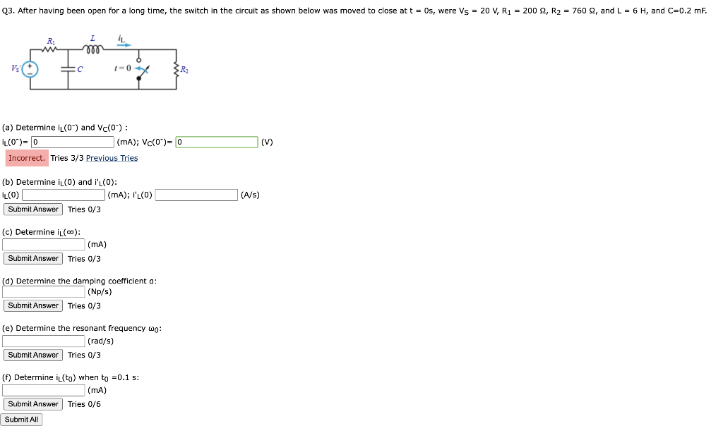 Solved Q3. After having been open for a long time, the | Chegg.com