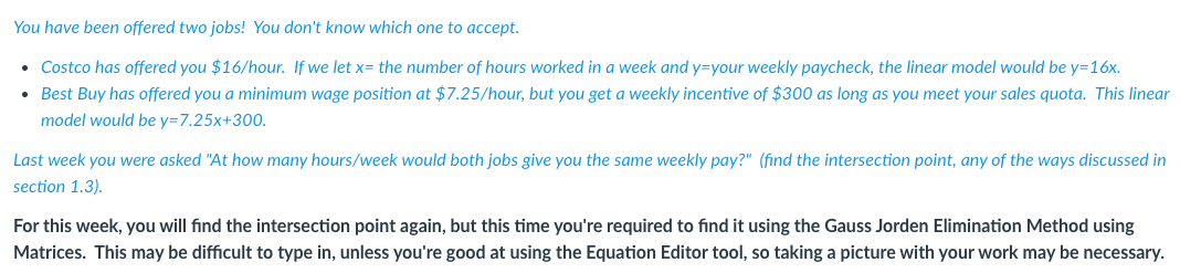 Solved You have been offered two jobs! You don't know which | Chegg.com