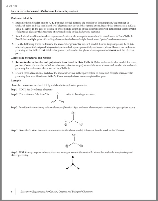 Solved 5 of 10 Pre-Laboratory Assignment Section- Lewis | Chegg.com
